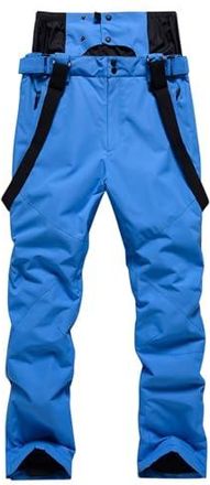 Generic Pantalon de neige pour femme - Imperm&eacute;able et chaud - Pantalon de ski pour femme - Pantalon thermique dhiver - Grandes tailles - Avec bretelles r&eacute;glab
