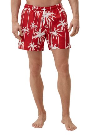 s.Oliver S.Oliver Herren Badeshort, Rot, 3XL EU