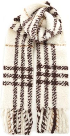 Burberry Check Alpaca Wool Blend Boucl&eacute; Schal - - Accessories - unisex - Mehrfarbig - ONE SIZE