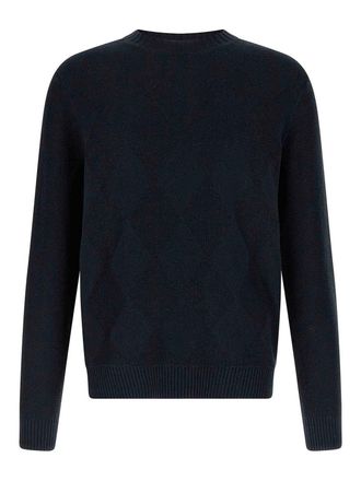 Ballantyne Pull Col Rond - Bleu