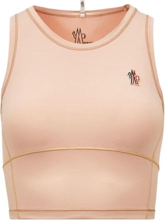 Moncler Femme, Tops, Rose, Taille: 38 FR Top de Sport Court