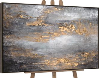 Yohji Yamamoto Art Luxus Abstrakt Design Acryl Gemälde auf Leinwand Milchstraße handgemalt Wandbilder Wohnzimmer modern Wohndekor Bilder Büro Grautöne echte Kunst 12