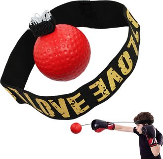 Generico Stirnband mit Boxreflexball: verstellbar, Boxen und MMA, Verbesserung der Reaktionsgeschwindigkeit, tragbares St&uuml;ck, ideal f&uuml;r Fitnessstudio zu Hause,