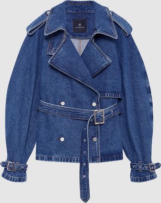 Anine Bing Trench Pascale Clean Indigo