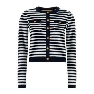 Michael Kors Femme, Pulls, Multicolore, Taille: 36 FR Gilet En Maille Stretch Ray&eacute;