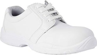 reposa Work Chaussures de Travail, Chaussures de Travail fermées avec Lacets y Orteil, Tige en Microfibre Respirante, Chaussures hygiéniques Semelle intérieu