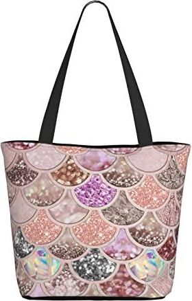AOOEDM Motif &agrave; l&eacute;chelle color&eacute;e du sac &agrave; provisions pour femme poisson 13 x 11 x 7 po. Le cadeau parfait pour la Saint-Valentin. Cest de la Saint-Valentin po
