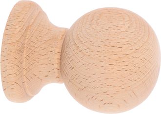 BESPORTBLE Unbehandelte Holz bettpfosten Kugel Dekorative Treppenpfosten Geschnitzte Holz Baldachin Kappen Vielseitige M&ouml;bel finials Minimalistisches Design f&uuml;r 