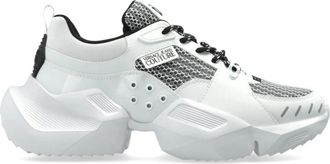 Versace Jeans Couture Homme, Chaussures, Blanc, Taille: 41 EU Chaussures de sport avec logo