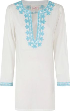 MC2 Saint Barth Femme, Blouses et Chemises, Blanc, Taille: 40 FR Kaftano Cedy