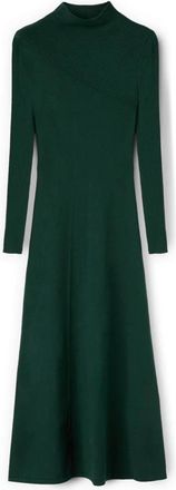 Motivi Femme, Robes, Vert, Taille: 40 FR Robe midi en maille avec d&eacute;coupe au dos