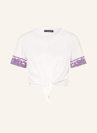 Dolce & Gabbana Cropped-Shirt lila