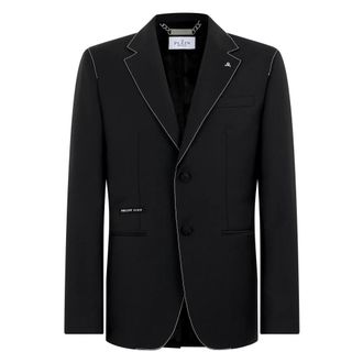 Philipp Plein Blazer mit Kontrastnaht - - Jackets - Herren - Schwarzk - 6XL