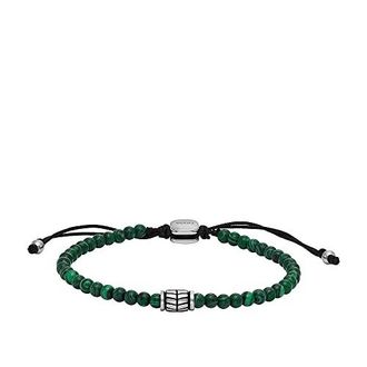 Fossil Bracelet Pour Hommes, Longueur : 250mm, Largeur : 4mm Bracelet En Acier Inoxydable Argenté, JF04415040