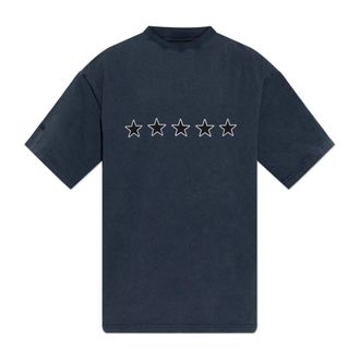Balenciaga T-Shirt mit Print - - Tops - Herren - Blau - S