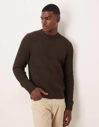Selected Pull en maille - Marron-Brown