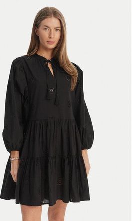 Seafolly Sommerkleid Embroidery 54155-DR Schwarz Regular Fit