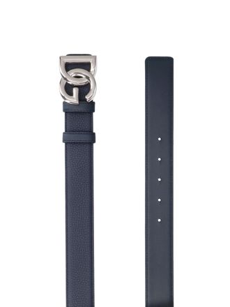 Dolce & Gabbana Mens Belts Blue Calf Leather
