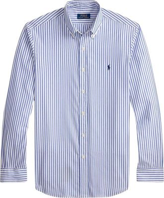 Polo Ralph Lauren Homme, Chemises, Bleu, Taille: XS Chemise Broadcloth Ray&eacute;e Coupe Personnalis&eacute;e