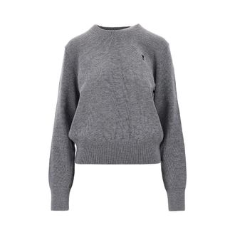 Ami Ami de Coeur embroidery crewneck sweater Woman L