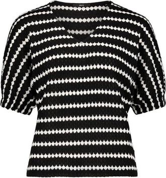 Zero T-Shirt Damen mit V-Ausschnitt (1-tlg) Material