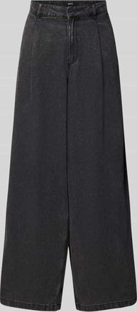 Zero Wide Leg Jeans aus Lyocell-Mix mit Bundfalten