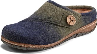Earth Damen Ezra2 Holzschuh, Dunkelblau, 35 EU