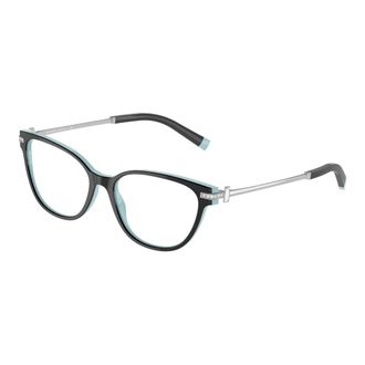 Tiffany & Co. unisex, Accessoires, Noir, Taille: 53 MM Monture Lunettes Noir Turquoise