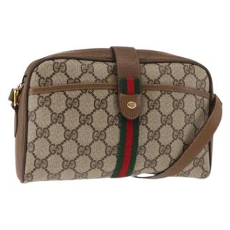Gucci Sac Bandouli&egrave;re en Cuir Pre-owned - Femme - Pre-owned - Beige - Taille: ONE Size