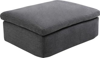 Vente-Unique Hocker - Stoff Anthrazitgrau - CORTOLINE