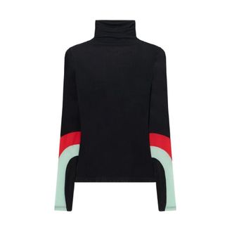 Off-white Femme, Tops, Noir, Taille: 36 FR Haut &agrave; Manches Longues et Col Montant