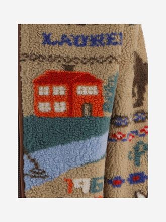 Polo Ralph Lauren Landscape Graphic Fleece Jacket - Beige