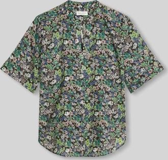 Marc O'Polo Regular Fit Kurzarmbluse aus reiner Baumwolle