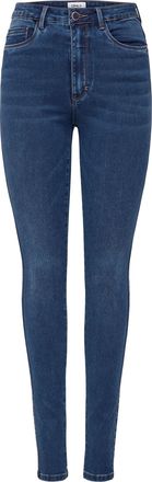 Only Damen ONLPOWER MID Pushup SK REA3223 NOOS 15169893, Dark Blue Denim, L/32