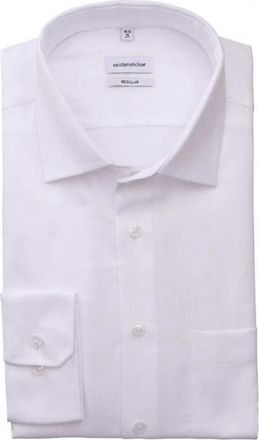 Seidensticker Twill Business Shirt - - Shirts - Herren - Wei&szlig; - M