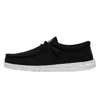 HeyDude Hey Dude Herren Wally Slub Moc Toe Shoes, Black, 45 EU