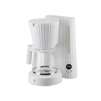 Alessi Pliss&eacute; MDL14 W - Machine &agrave; Caf&eacute; Filtre Design, Fonction Mise en Marche Automatique, en R&eacute;sine Thermoplastique, Fiche Europ&eacute;enne 1100 W, 150 cl, Blanc