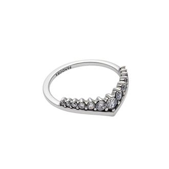 Pandora Wishbone Ring mit Zirkonia - - Accessories - Damen - Grau - 52 MM