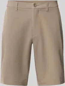 HUGO BOSS Slim Fit Chinoshorts mit B&uuml;gelfalten