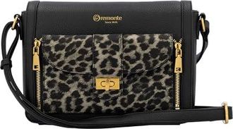 Remonte Q0723, Sac à bandoulière Femmes, Imprimé léopard