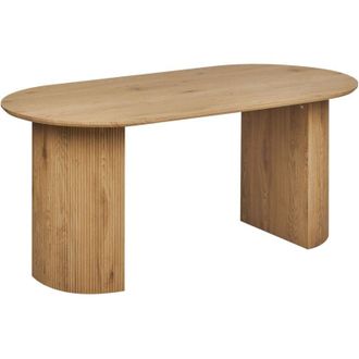 Beliani Esstisch SAVORY Hellbraun 180 cm 90 cm