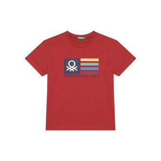 Benetton United Colors Of Benetton T-Shirt 3I1XC10Q4 Rot Regular Fit