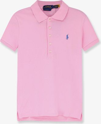 Ralph Lauren Cotton blend polo with embroidered logo - POLO RALPH LAUREN - gender_Woman