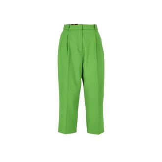 Elisabetta Franchi Damen, Hosen, Gr&uuml;n, MGr&ouml;&szlig;e