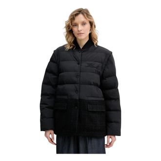 Karl Lagerfeld Wollmischungsjacke - - Jackets - Damen - Schwarzk - XS