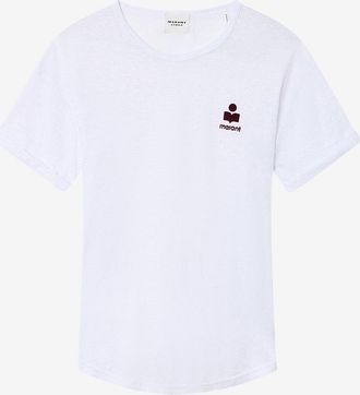 Isabel Marant Tee Shirt Koldia - Femme - Blanc-bordeaux - Taille XS - Marant Étoile