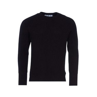 Barbour Chunky Ribbed Crew-neck Sweater - - Knitwear - Herren - Schwarzk - M