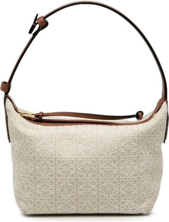 Loewe Crossbody Bags - Small Anagram Jacquard Cubi Bag - Gr. unisize - in Braun - f&uuml;r Damen