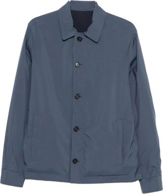 Paul & Shark Homme, Vestes, Bleu, Taille: M Surchemise r&eacute;versible