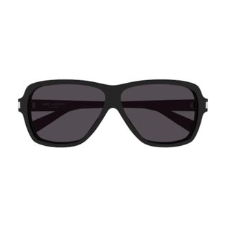 Saint Laurent Aviator Sonnenbrille mit Eckwinkel-Detail - - Accessories - Herren - Schwarzk - 62 MM